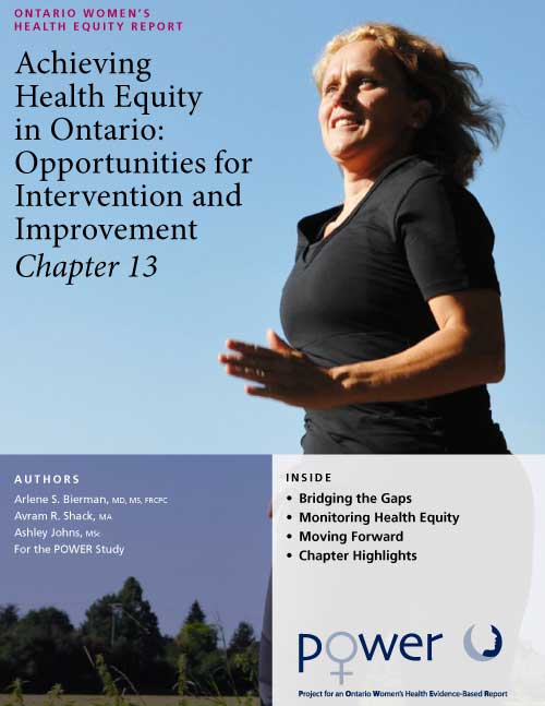 Achieving Health Equity in Ontario